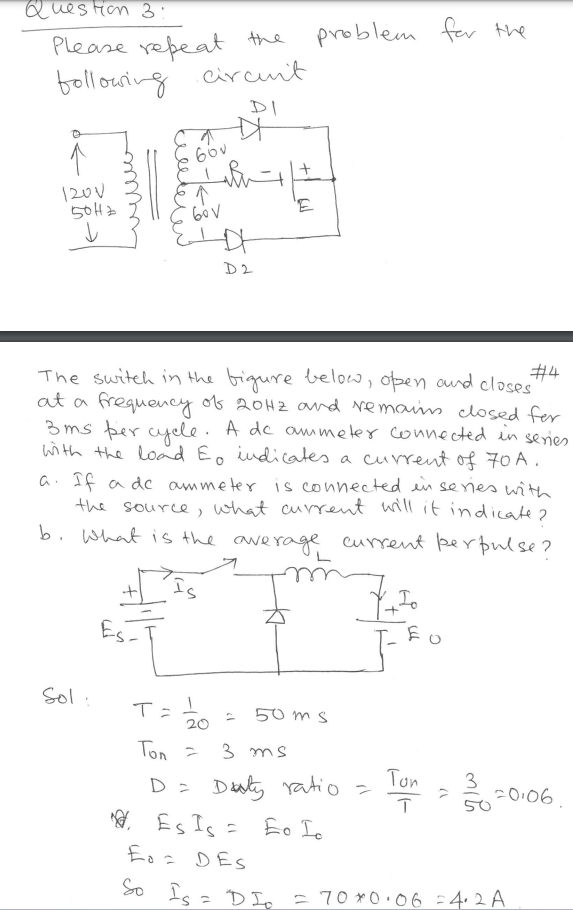 Questan 3: Please repeat the problem for the | Chegg.com