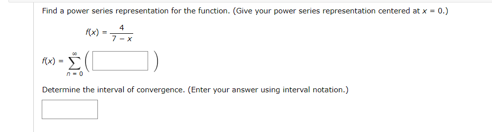 Solved Find a power series representation for the function. | Chegg.com