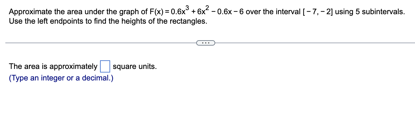 Solved Approximate the area under the graph of | Chegg.com
