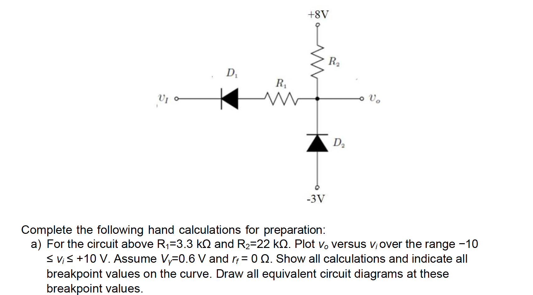 Complete the following hand calculations for | Chegg.com