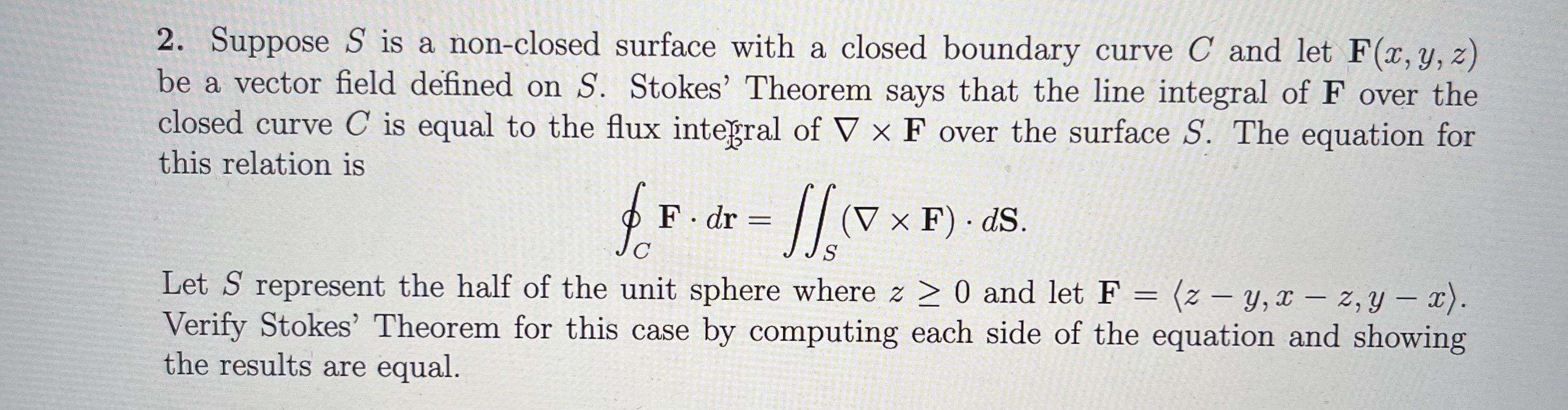 Solved 2. Suppose S is a non-closed surface with a closed | Chegg.com