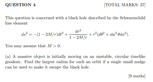 Solved QUESTION 4 [TOTAL MARKS: 27] This question is | Chegg.com