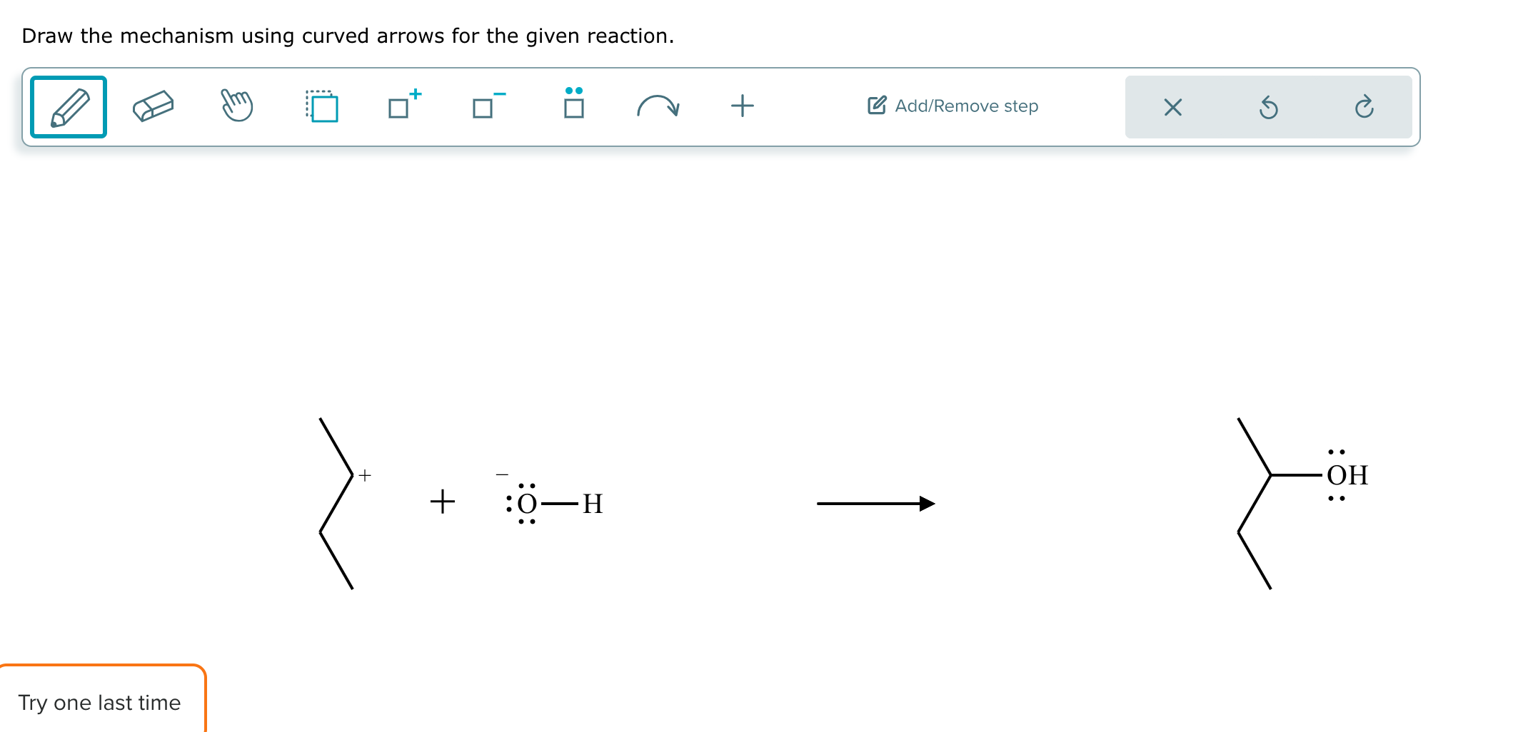 Solved Draw the mechanism using curved arrows for the given | Chegg.com