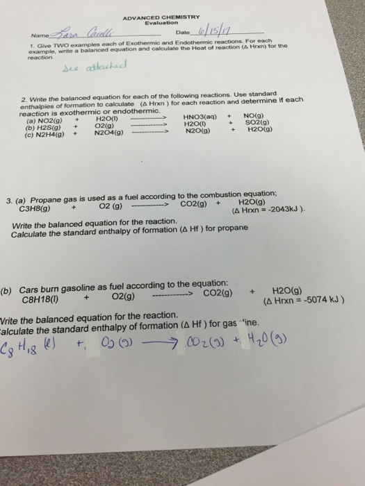 Solved Give TWO examples each of Exothermic and Endothermic | Chegg.com