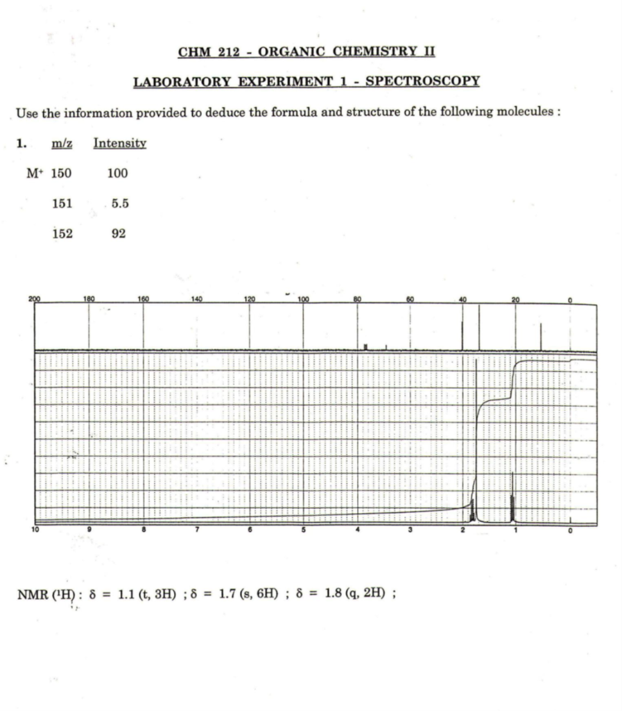Solved CHM 212 - ORGANIC CHEMISTRY II LABORATORY EXPERIMENT | Chegg.com