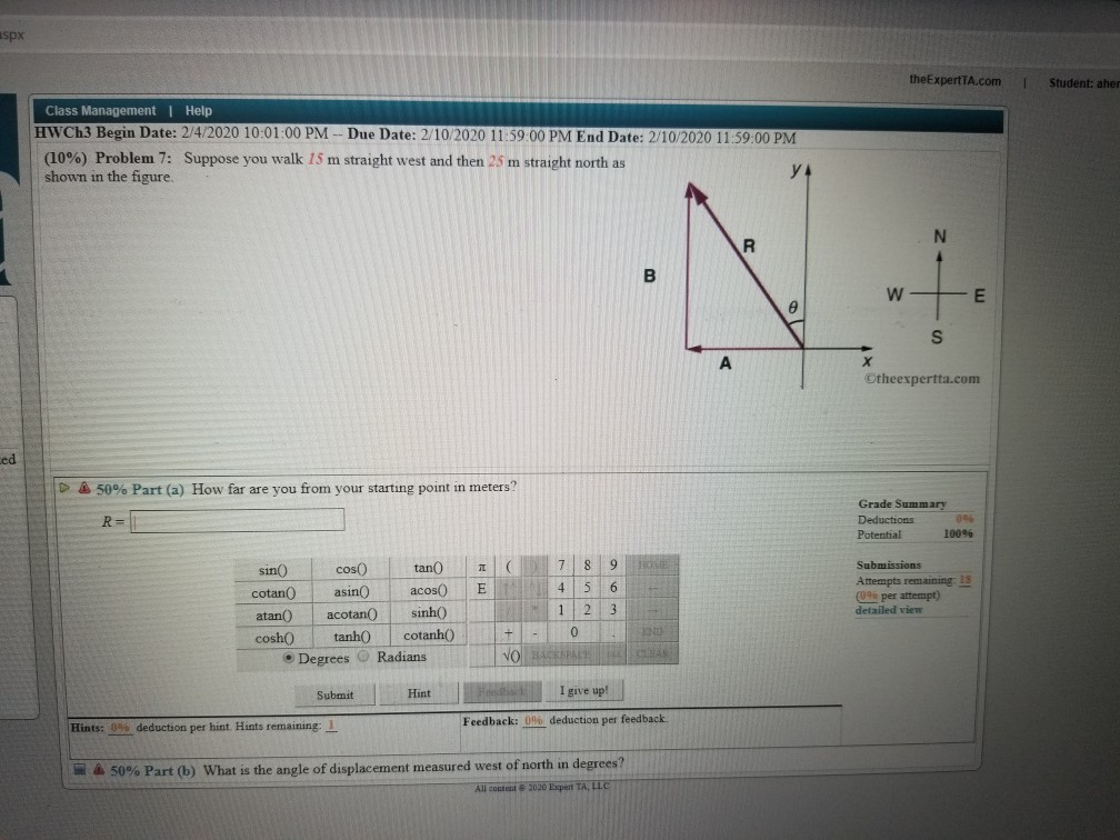 Solved spx theExpertTA.com Student: ahe Class Management | | Chegg.com