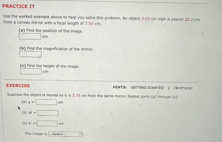 Solved GETTING STARTEDГM STUCKPlease help with all questions | Chegg.com