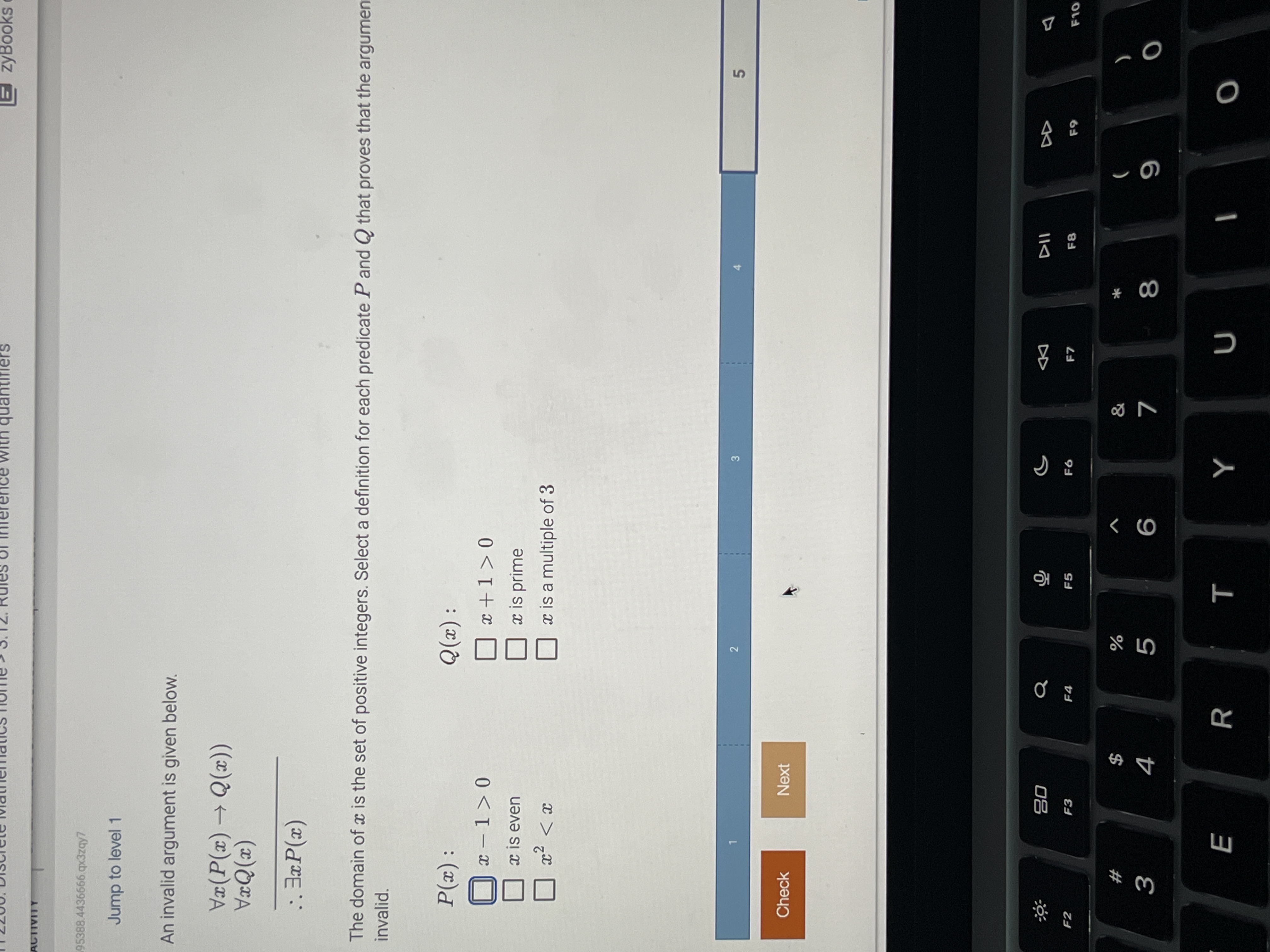 Solved Jump to level 1An invalid argument is given | Chegg.com