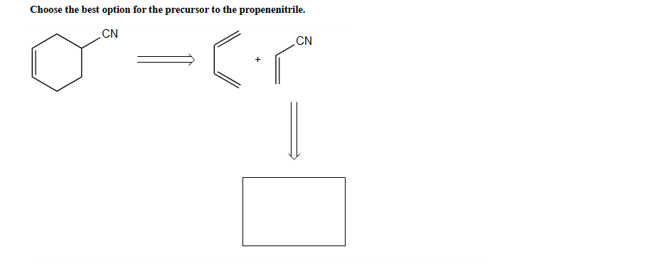Solved Choose the best option for the precursor to the | Chegg.com