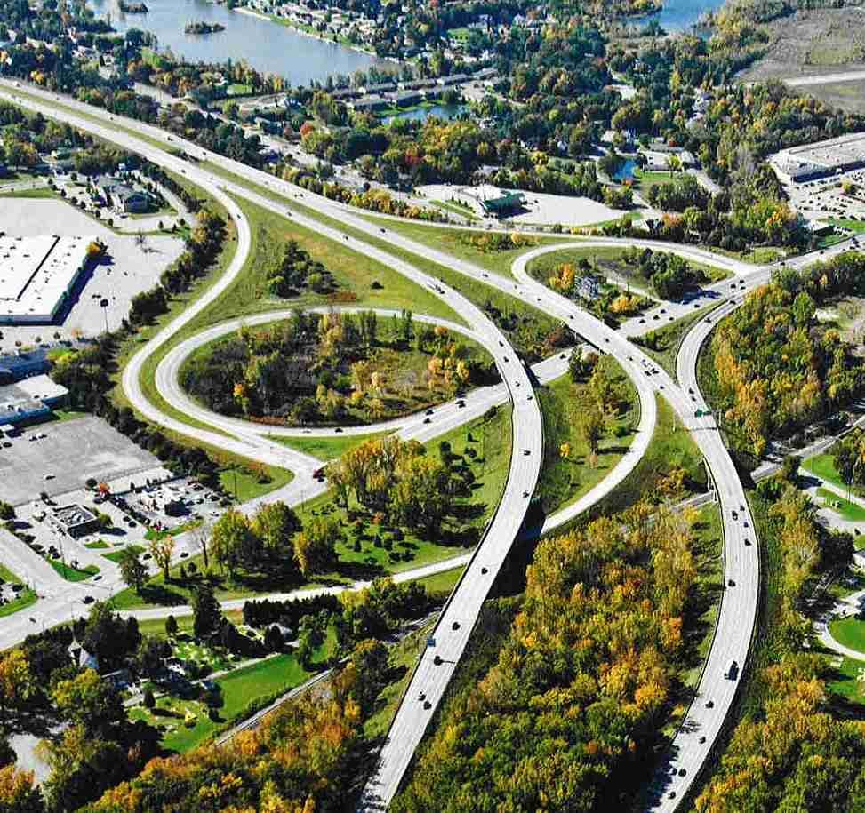 The photo show network of highway system, Neatly draw | Chegg.com