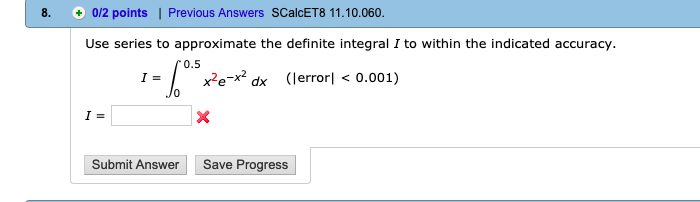 Solved 8. 0/2 points | Previous Answers SCalcET8 11.10.060 | Chegg.com