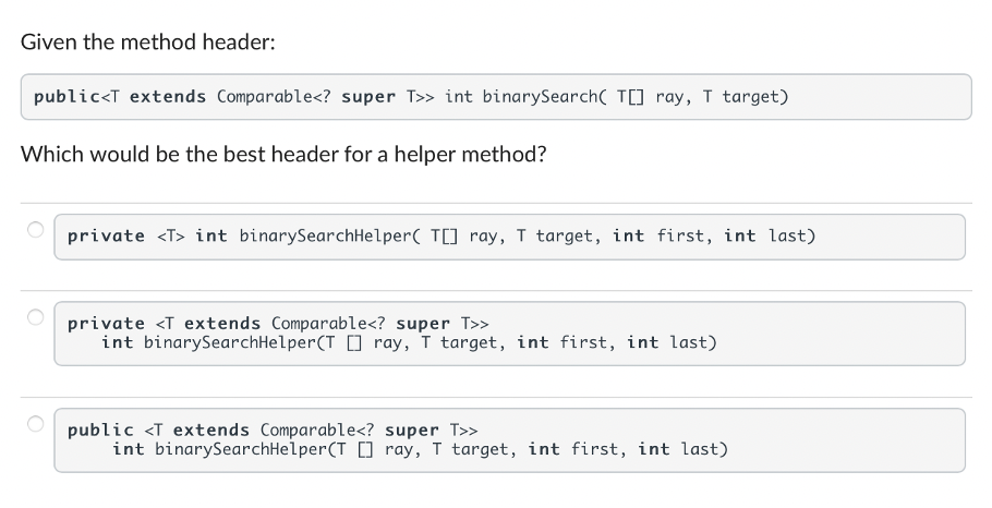 Solved Given the following code skeleton for the private | Chegg.com