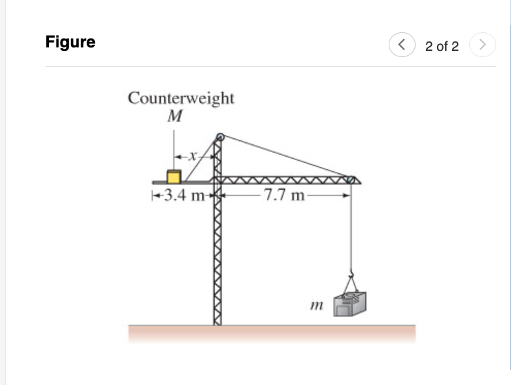 Solved Figure 2 of 2 CounterweightA tower crane must always | Chegg.com