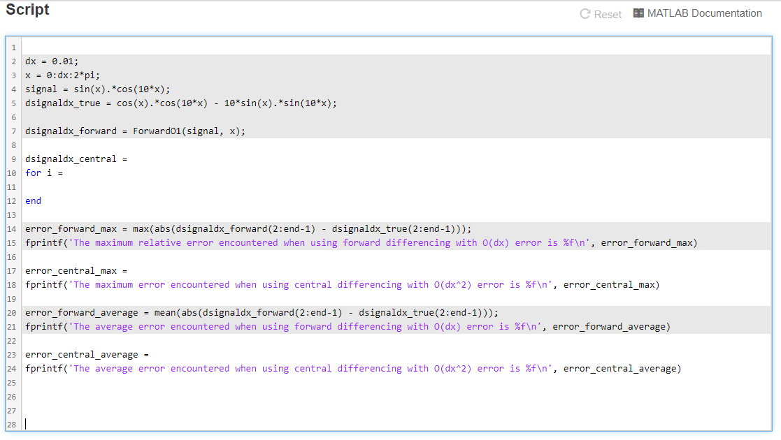 Solved Central Differencing 5 solutions submitted (max: | Chegg.com