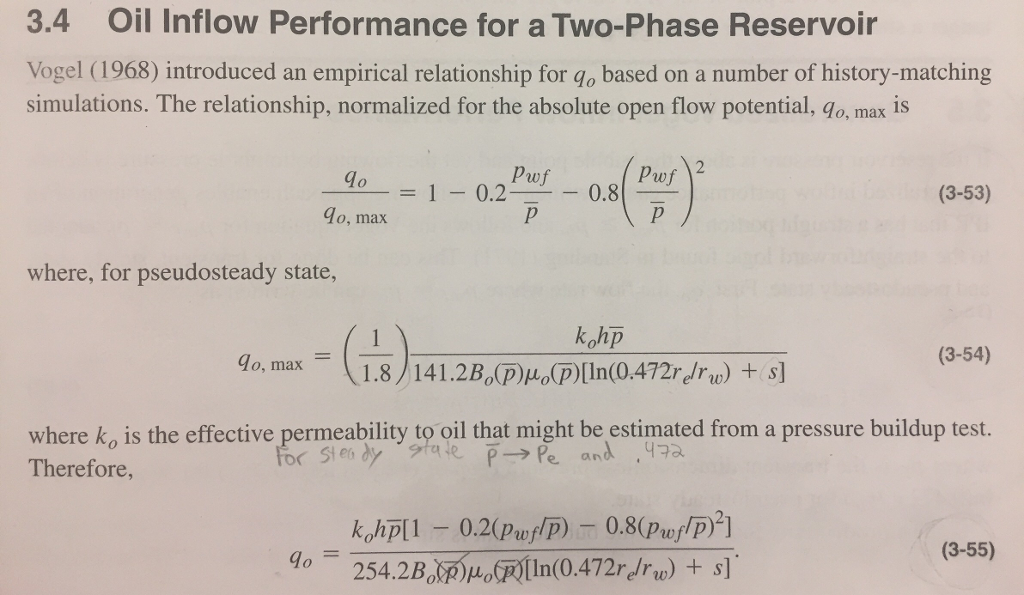 PETROLEUM ENGINEERING / OIL / GAS: Derive (or | Chegg.com