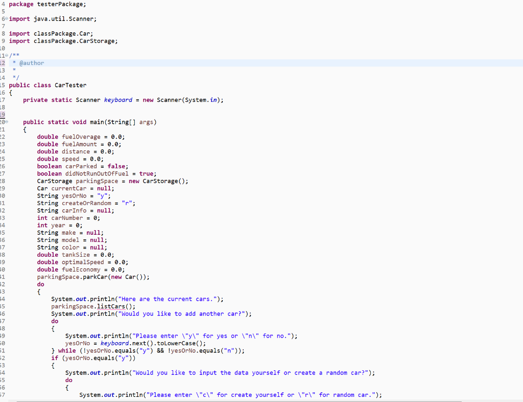 Solved Part2. After you are comfortable with the Car class, | Chegg.com