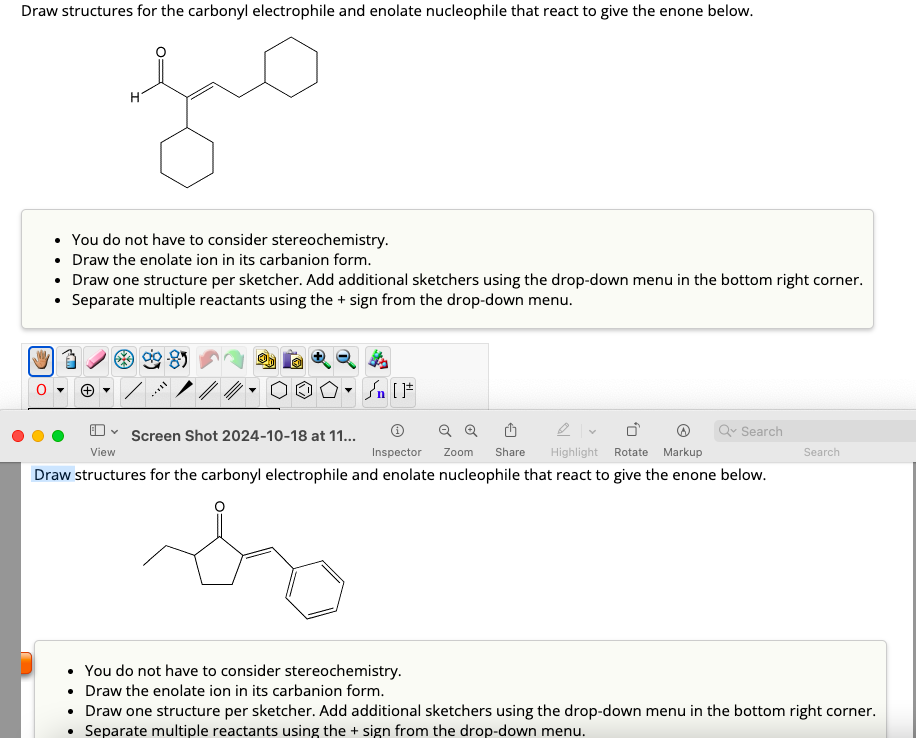 Solved Draw structures for the carbonyl electrophile and | Chegg.com