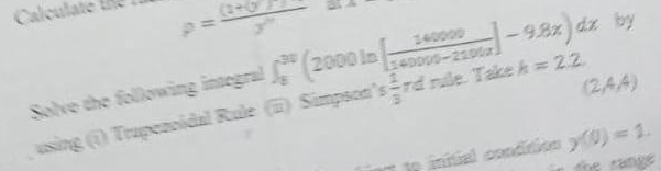 Subject: numerical method | Chegg.com