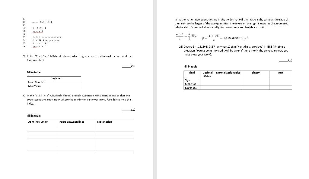 The following ASM program finds the maximum number | Chegg.com