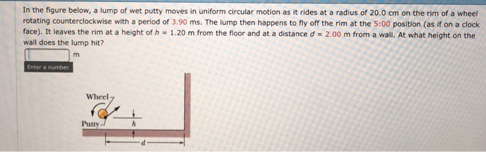 Solved In the figure below, a lump of wet putty moves in | Chegg.com