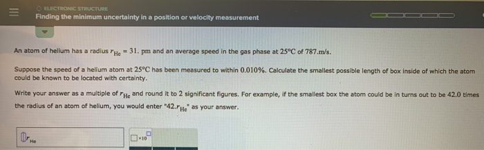 Solved Finding the minimum uncertainty in a position or | Chegg.com