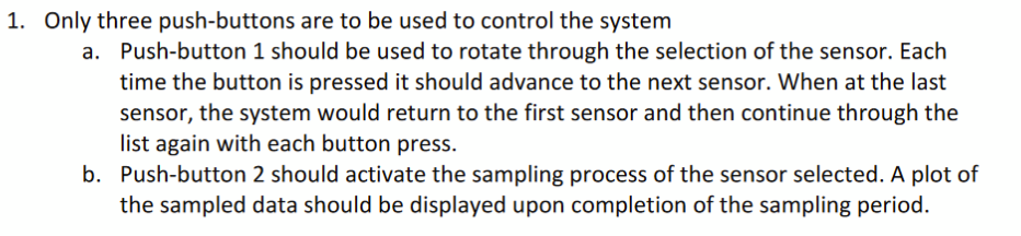 Solved Only three push-buttons are to be used to control the | Chegg.com