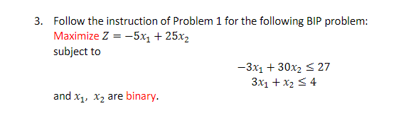 Solved Follow the instruction of Problem 1 for the following | Chegg.com