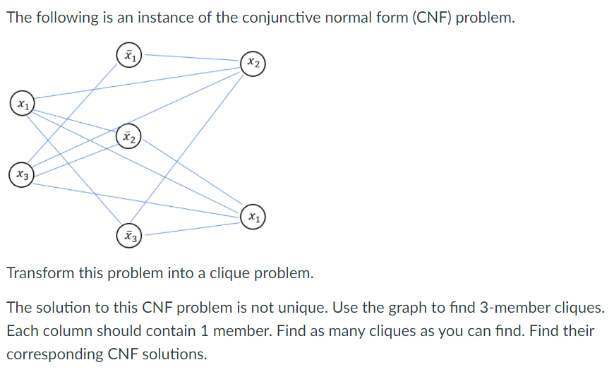 Solved The following is an instance of the conjunctive | Chegg.com