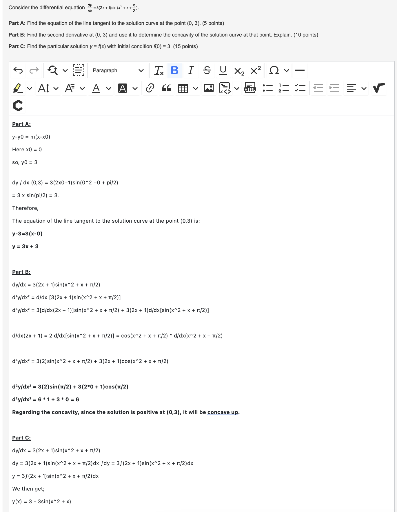 Solved Consider the differential equation | Chegg.com