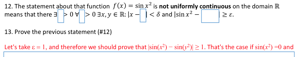 Solved 12. The statement about that function f(x) sin x2 is | Chegg.com