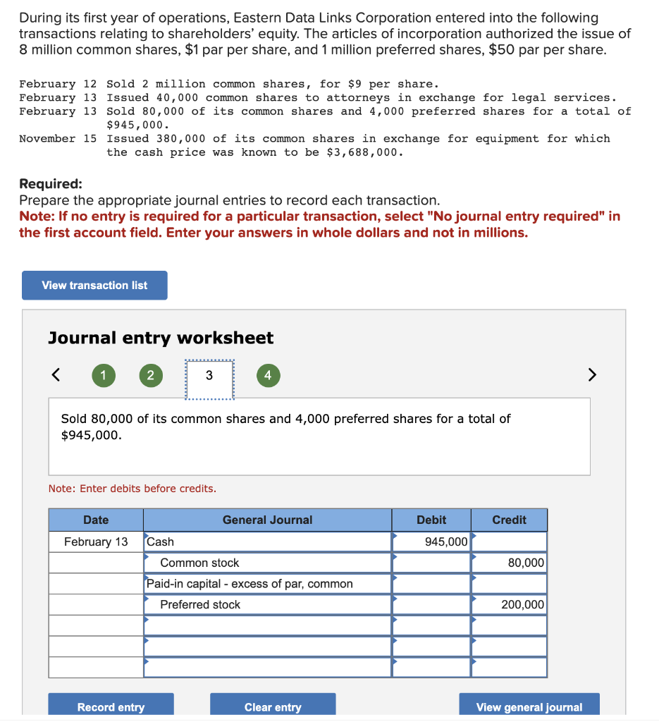 Solved During its first year of operations, Eastern Data | Chegg.com