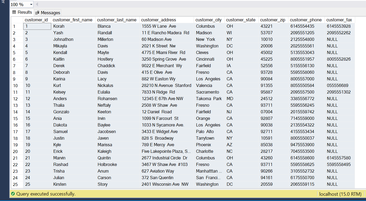 Solved 15. Using the SUBSTRING and CONCAT functions, write a | Chegg.com