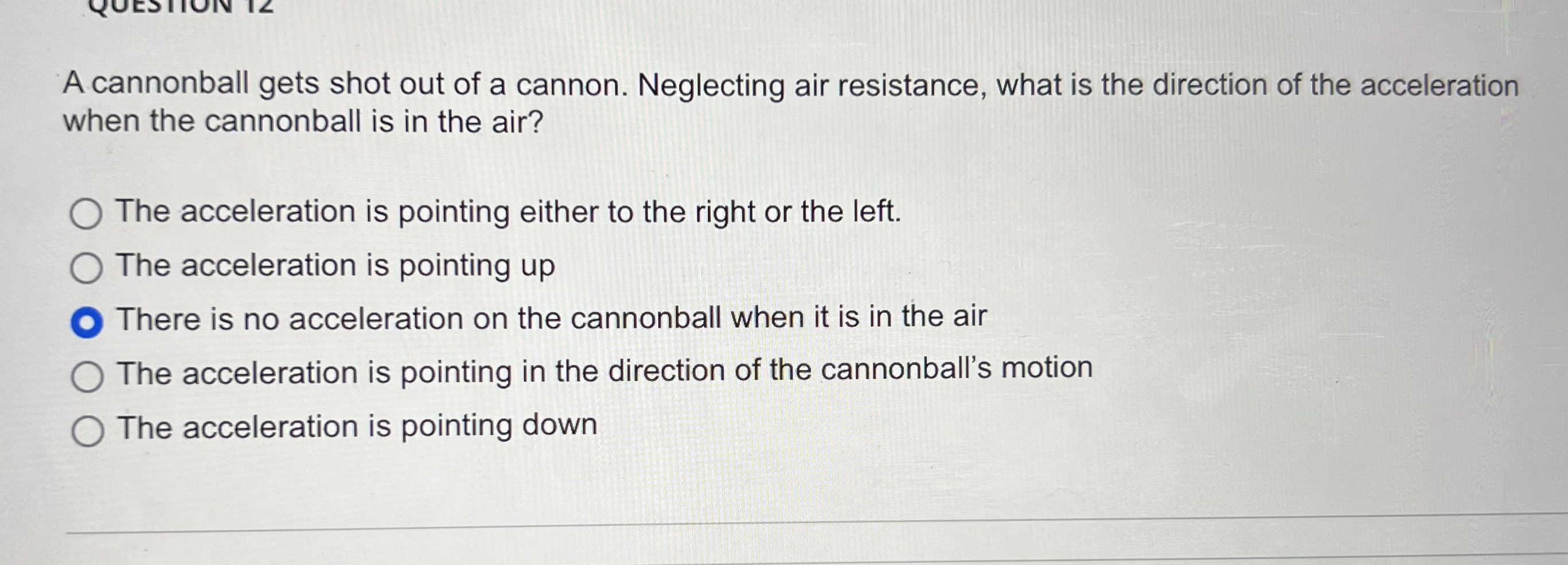 Solved A cannonball gets shot out of a cannon. Neglecting | Chegg.com
