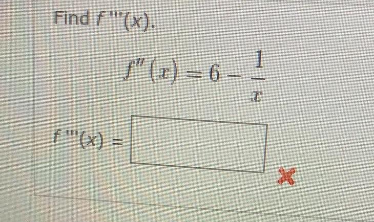 Solved f(x) = (6x + 3)(x3 - 5) Find F"(x) !" (+) = 6 - | Chegg.com