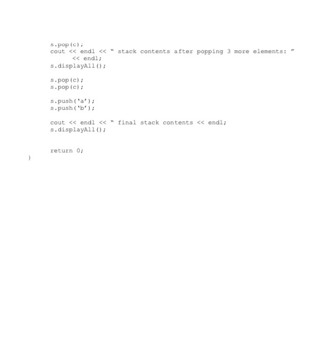 Purpose O F Lab Implement Test Static Dynamic Stack Part 1 Static Stack 8599