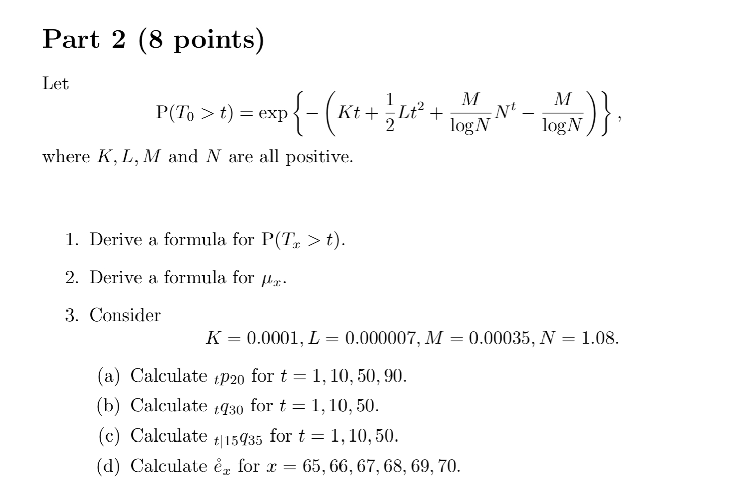 Solved Part 2 ( 8 points) Let | Chegg.com