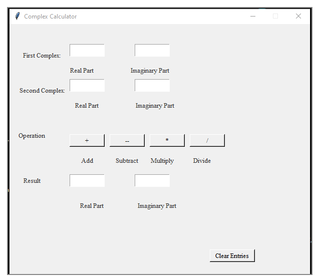 Solved Develop a graphical user interface calculator for | Chegg.com