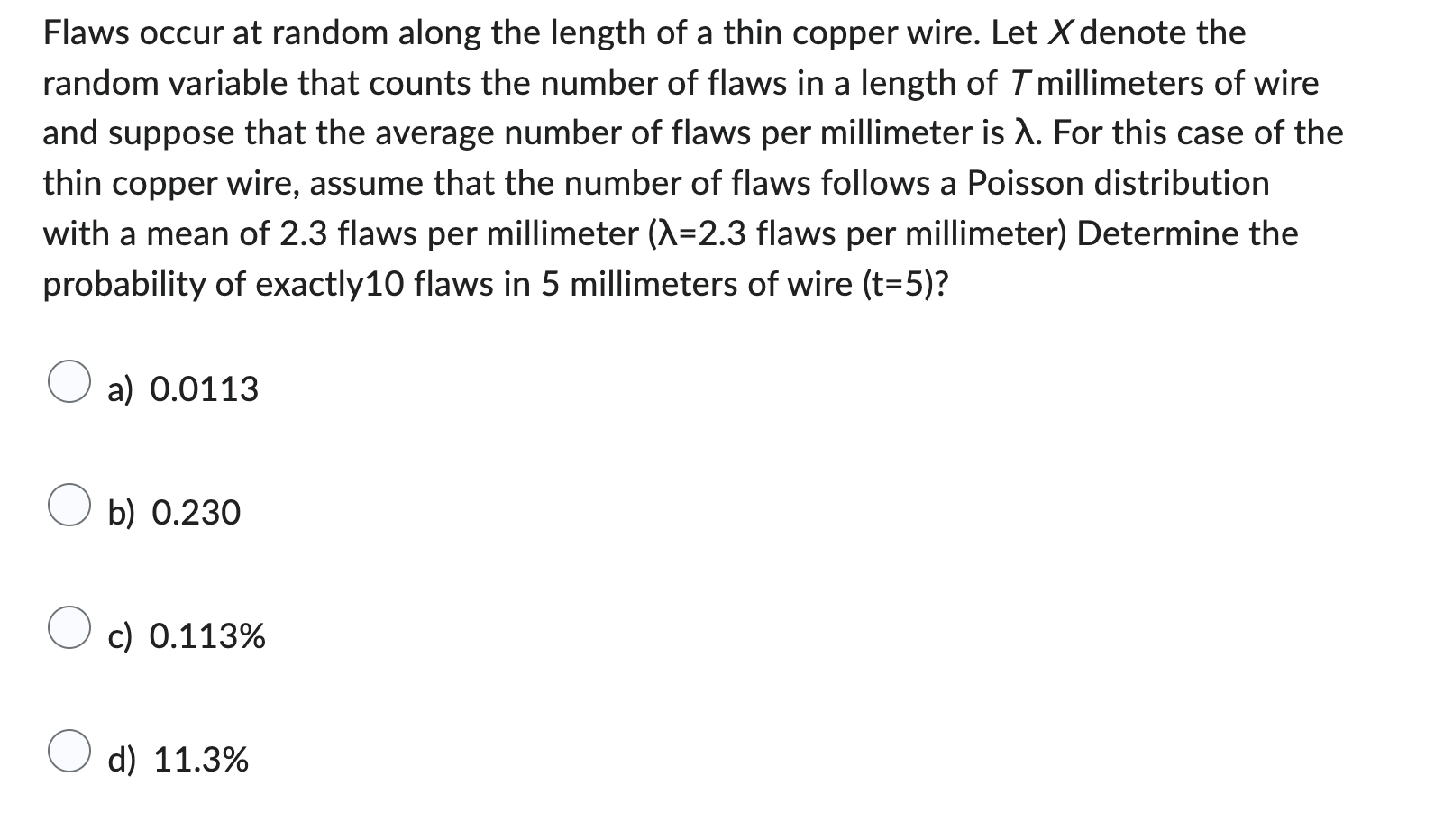 Solved Flaws occur at random along the length of a thin | Chegg.com