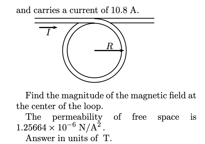 Solved A conductor consists of a circular loop of radius | Chegg.com