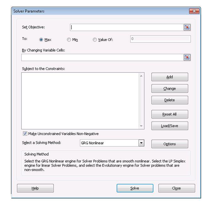 Solved Question In The Solver Dialog Box Shown In The Link 