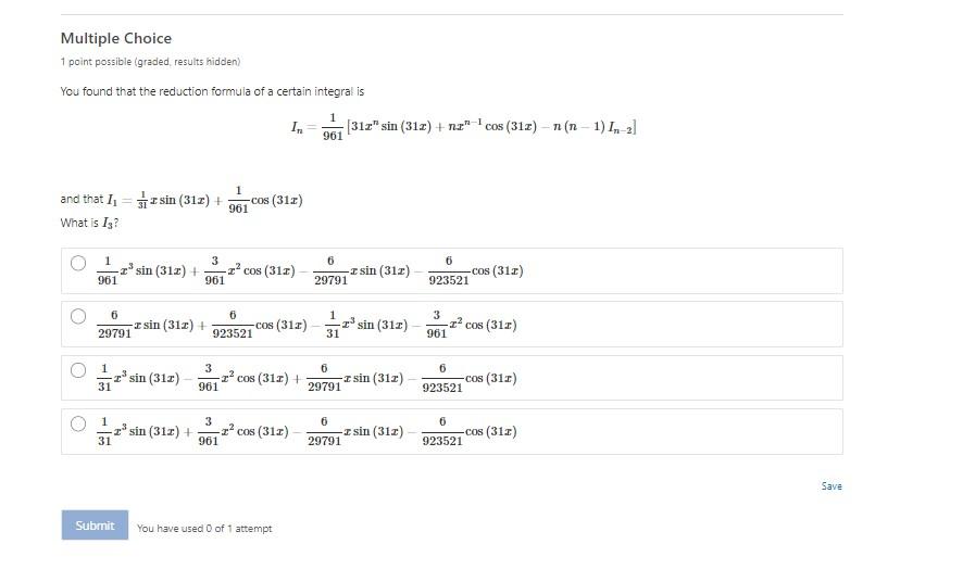 Solved Multiple Choice 1 point possible (graded results | Chegg.com