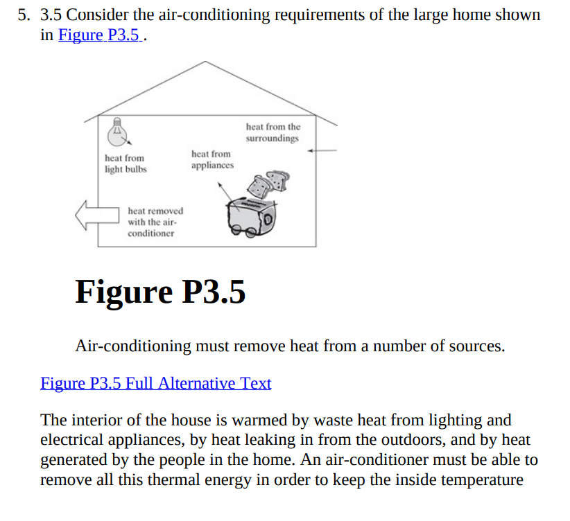 Solved 5. 3.5 Consider the air-conditioning requirements of | Chegg.com