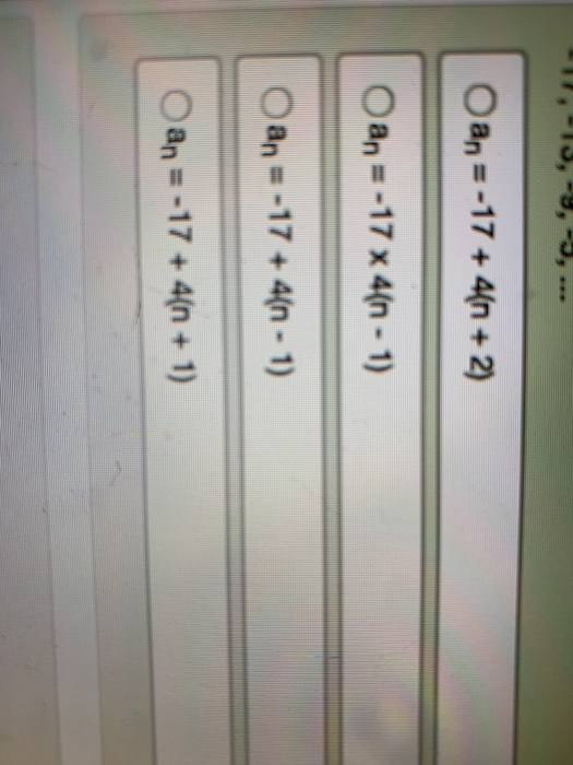 Solved find an equation for the nth term of the arithmetic | Chegg.com
