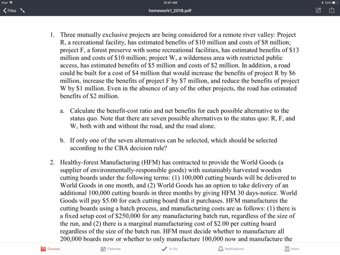 Solved 1. Three mutually exclusive projects are being | Chegg.com