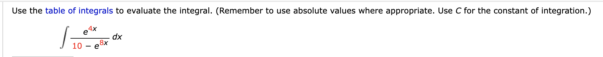 Solved Use the table of integrals to evaluate the integral. | Chegg.com
