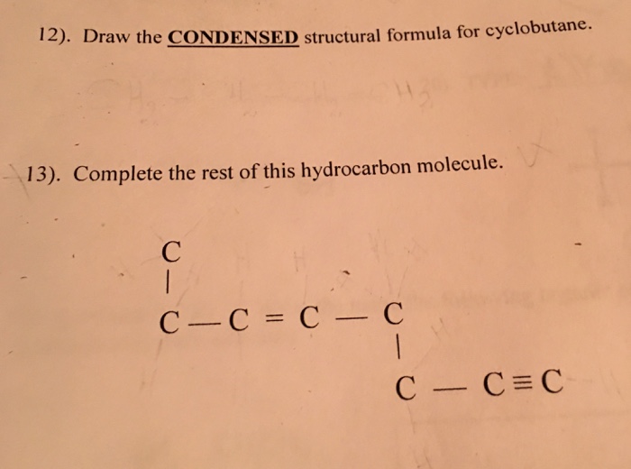 Complete Structural Formula Of Cyclopropane