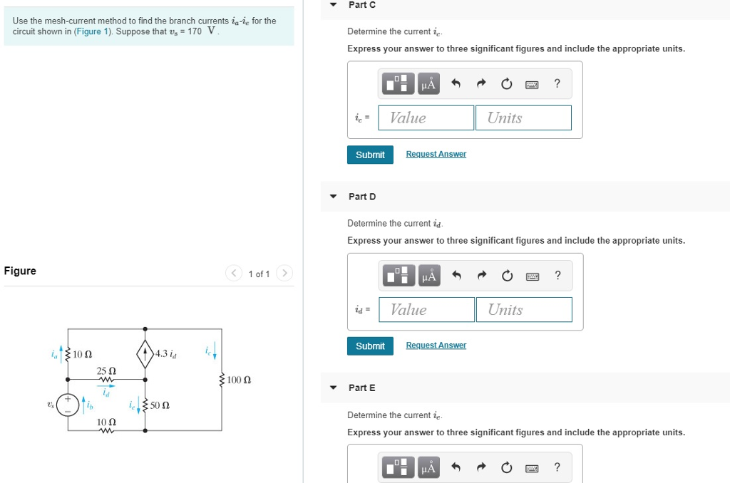 Solved Use the mesh-current method to find the branch | Chegg.com