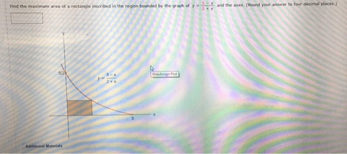 Solved Find the maximum area of a rectangle inscribed in the | Chegg.com