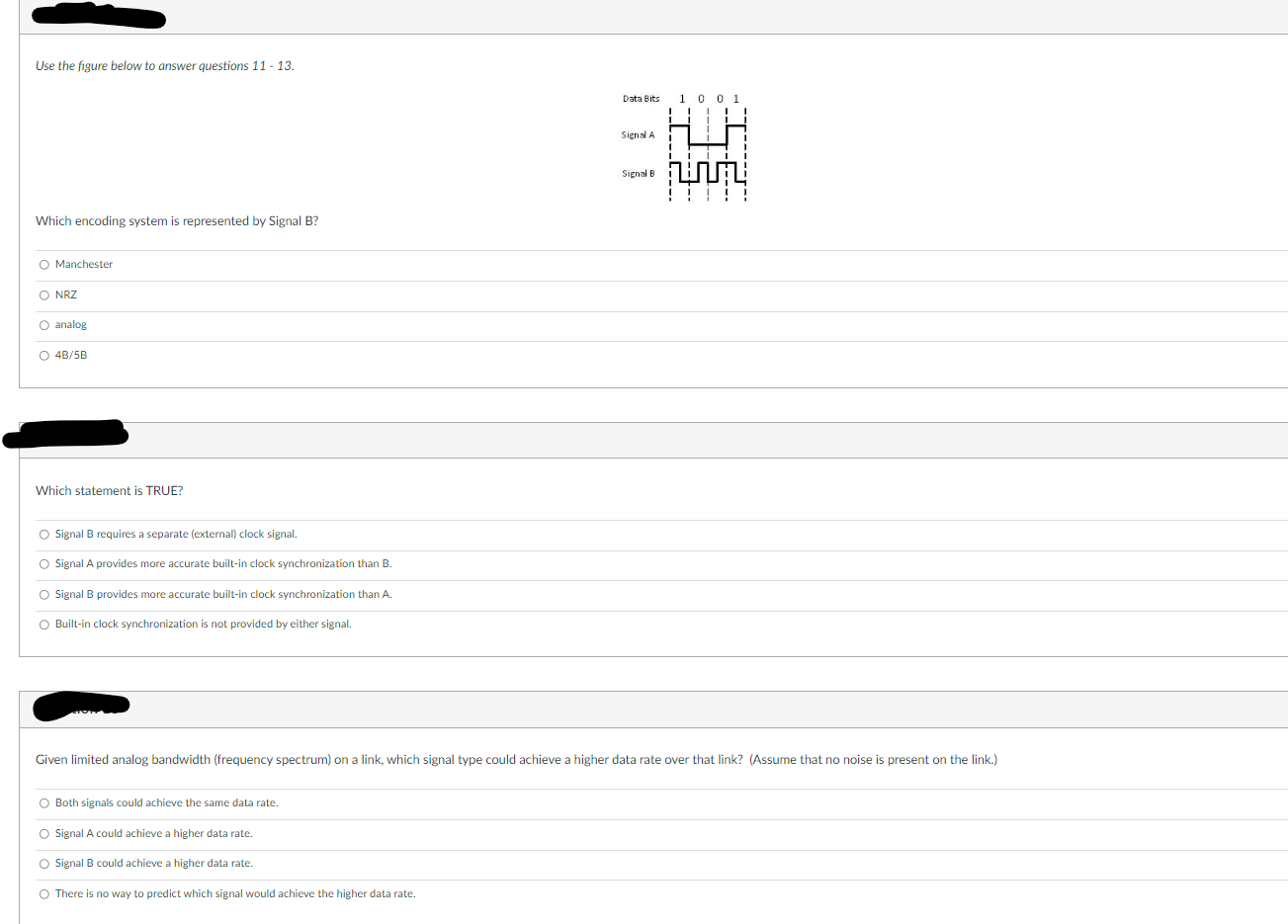 Solved Use the figure below to answer questions 11 - 13. | Chegg.com