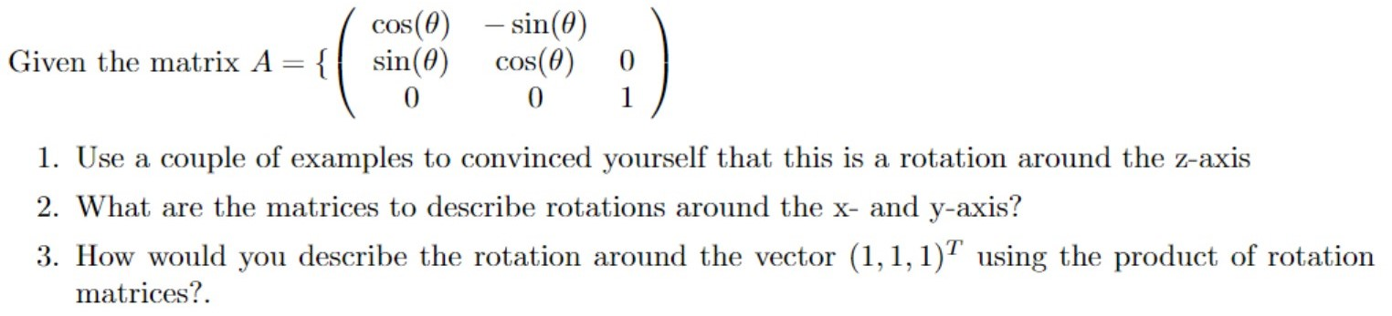 Solved The purpose is not to know the complete matrix but to | Chegg.com